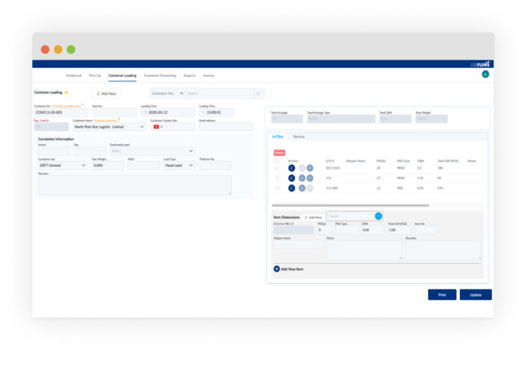 Carrier – LOGFLOWS